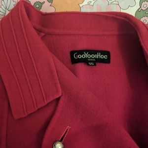 Goo Yoon Hoe | Jackets & Coats | 8s90s Korean Red Winter Coat | Poshmark